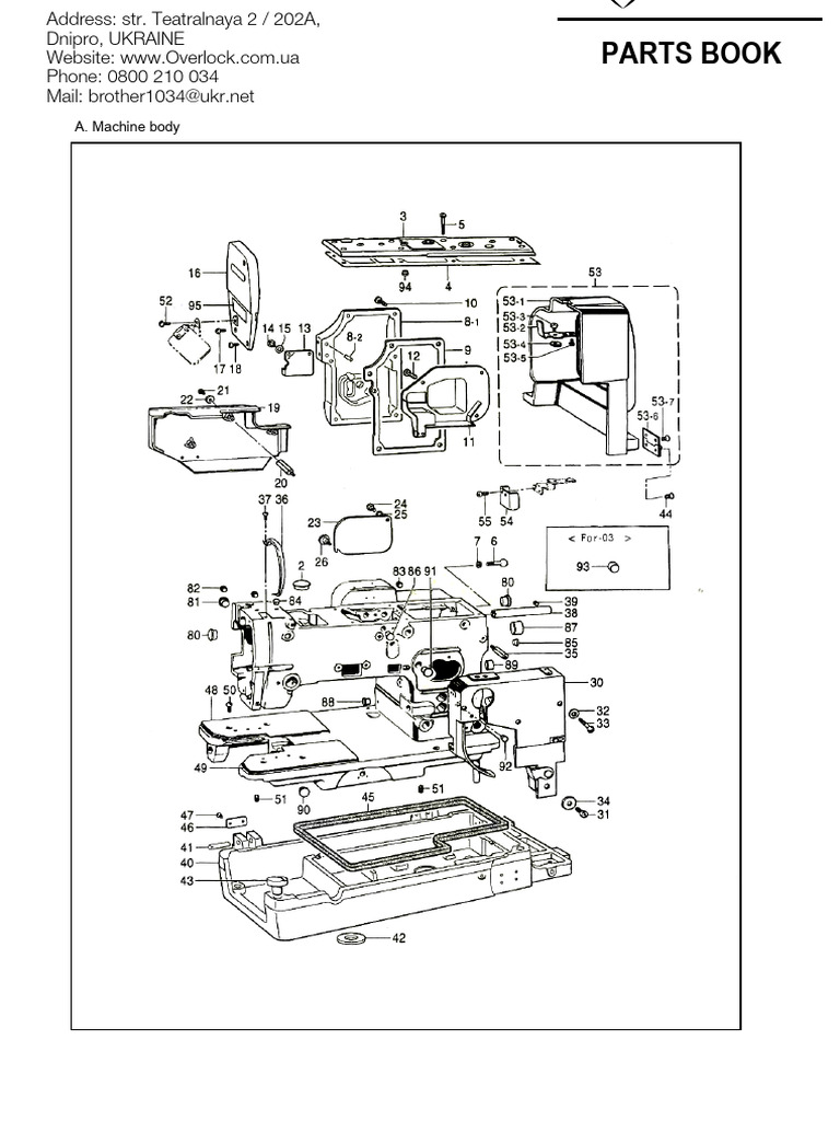 GT670 Sewing Machine Parts List | PDF | Screw | Belt (Mechanical)