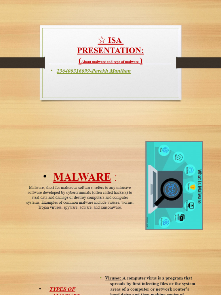 Presentation (9) | PDF | Malware | Computer Virus