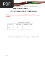 Form 2 - Agriculture - Question Paper | PDF | Botany | Agricultural Science