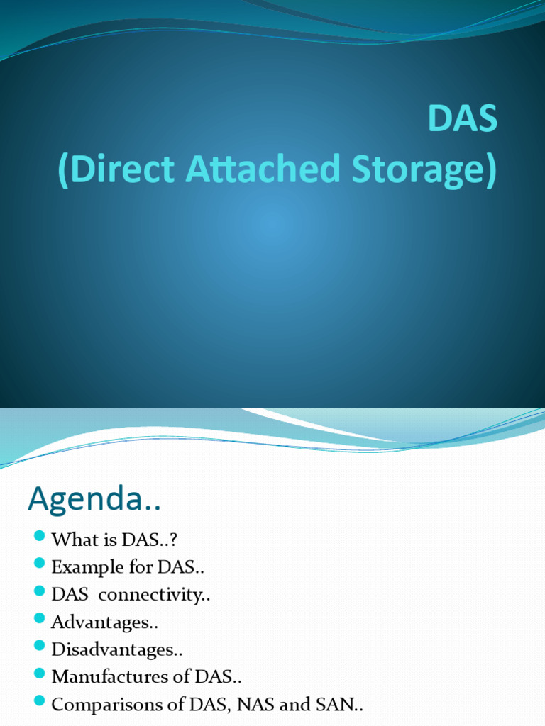 DAS (Direct Attached Storage) | Download Free PDF | Computer Data ...