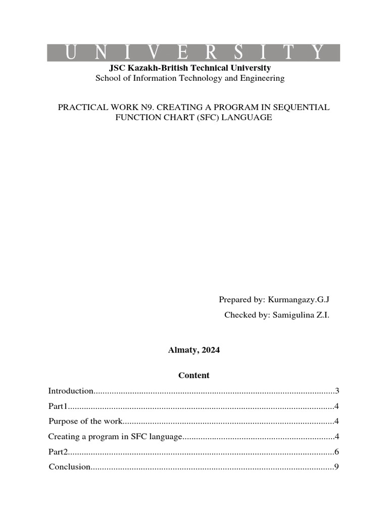 JSC Kazakh-British Technical University1 | PDF | Computer Program ...