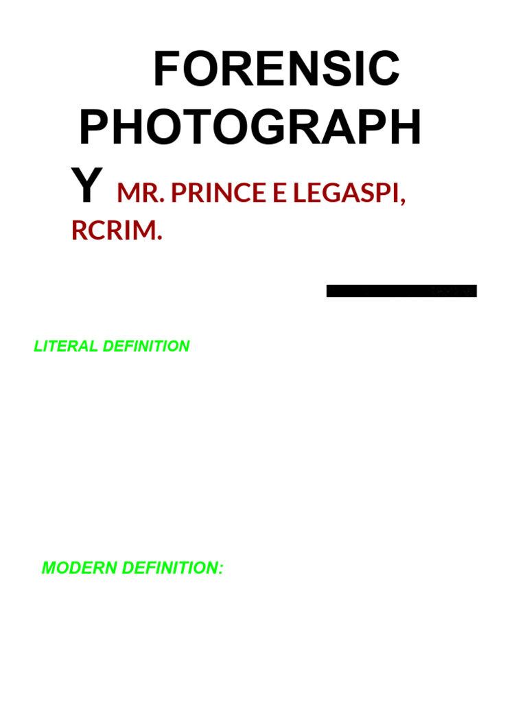 Forensic Photography (Fs-2) | PDF | Camera | Shutter (Photography) Forensic Photography (Fs-2) | PDF | Camera | Shutter (Photography)