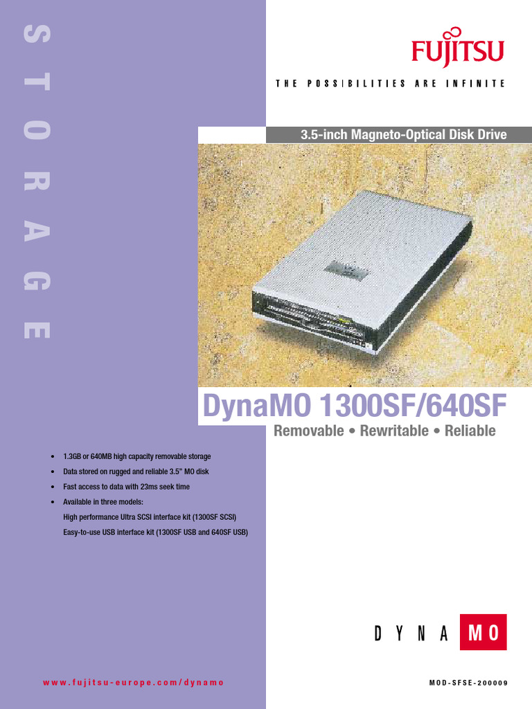 Dynamo1300 640SF | PDF | Hard Disk Drive | Computer Data Storage