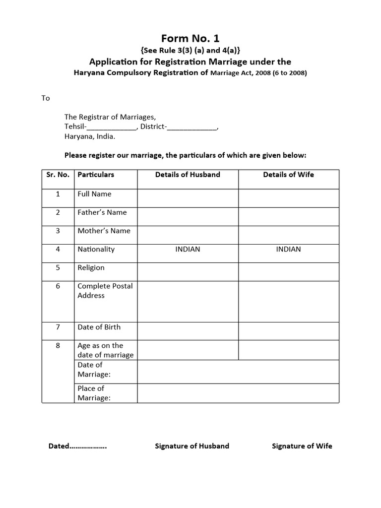 Reasons for Delay in Marriage Certificate | PDF | Government | Social ...