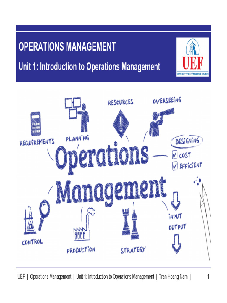 Introduction to Operations Management | PDF | Economies | Business