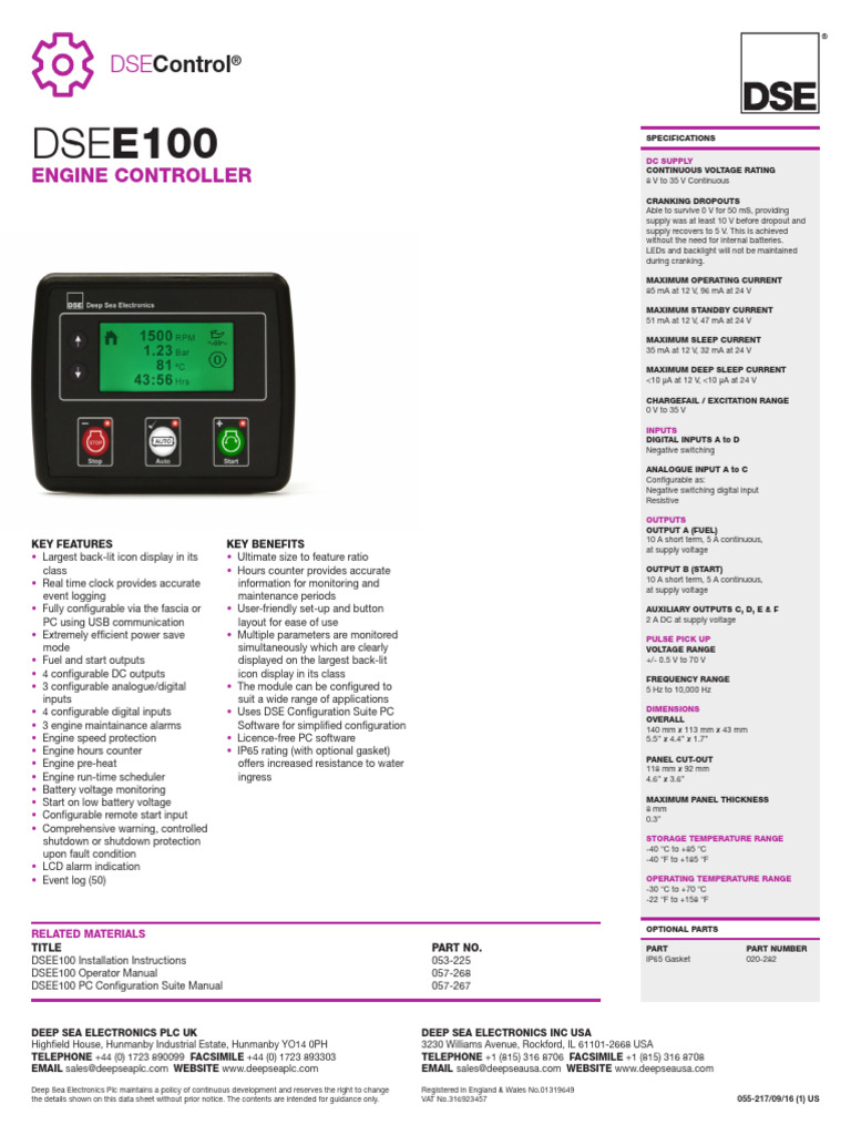 DSEE100 Data Sheet US | Download Free PDF | Manufactured Goods | Computer Engineering