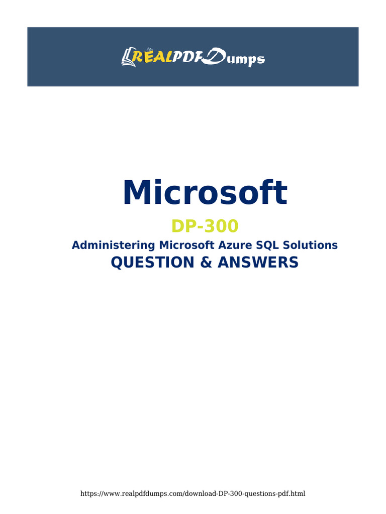 DP 300 | PDF | Databases | Microsoft Sql Server
