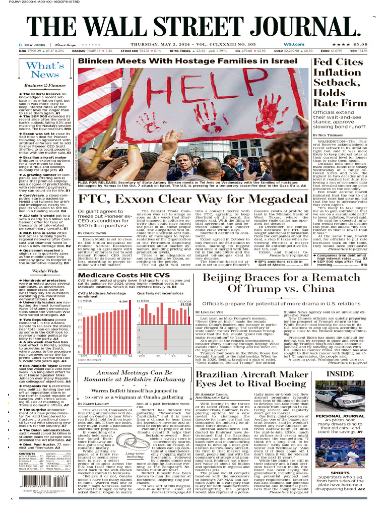 2nd May WSJ | PDF | Donald Trump | American Government