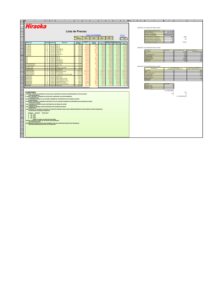 Excel Clase 1-0 Matematicas - Estadisticas | PDF | Microsoft Office | Equipo de oficina