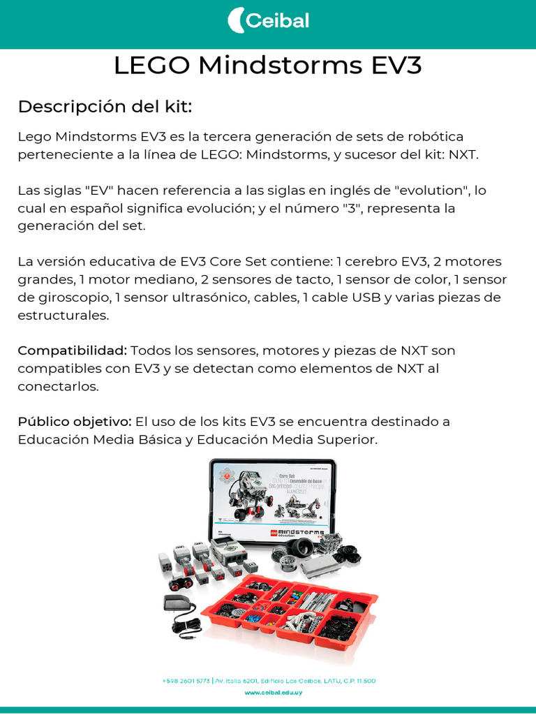 Descripción+del+kit Mindstorms+EV3 | PDF | Engranaje