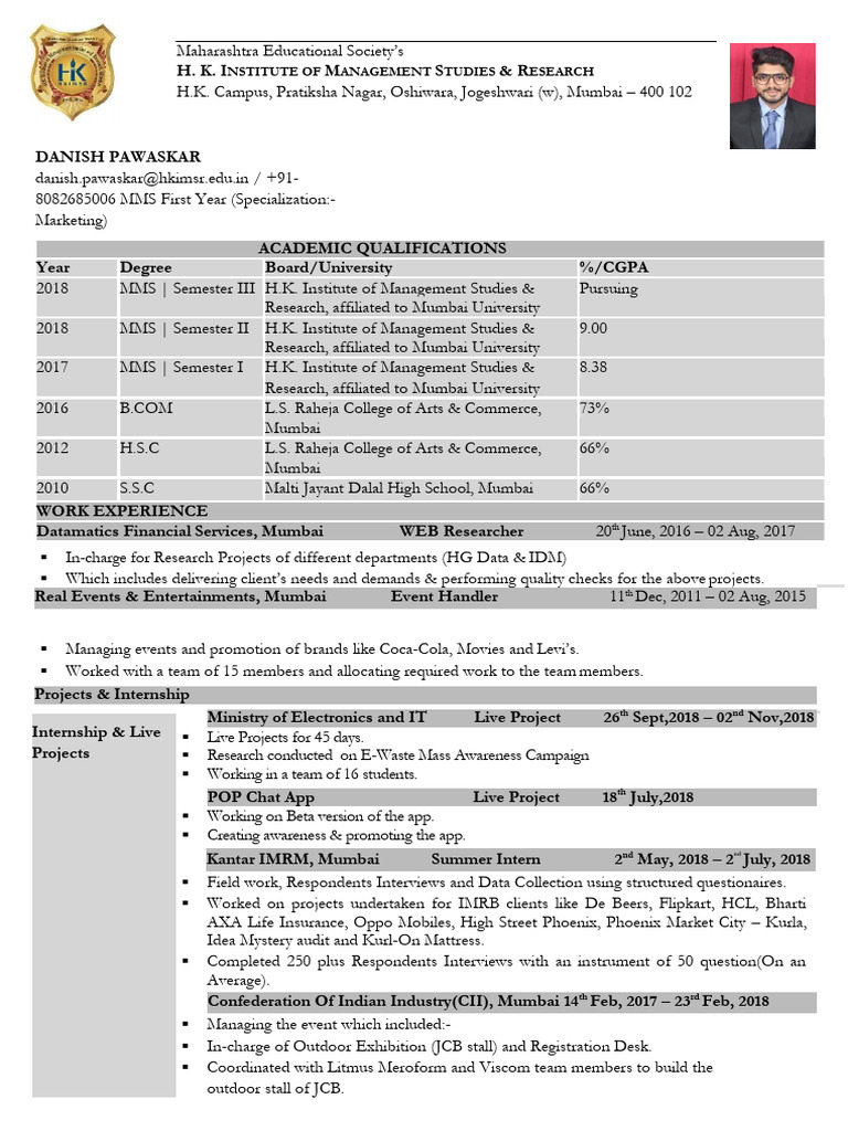 Danish Pawaskar | PDF