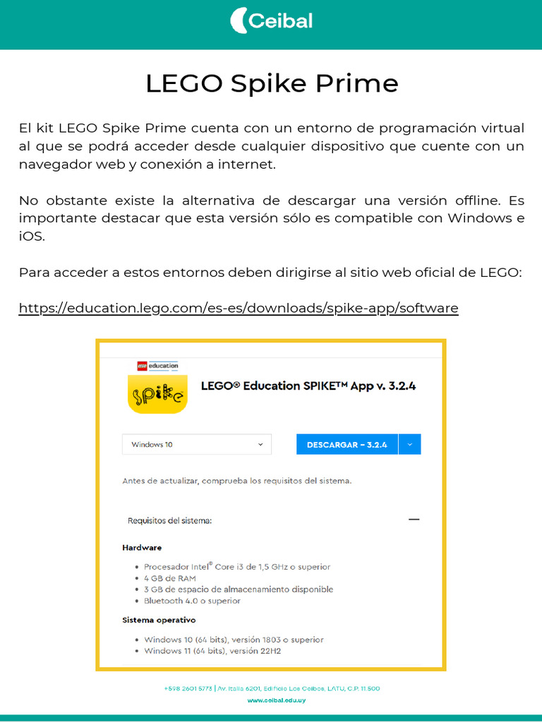 Programación LEGO+Spike+Prime | PDF | Software de la aplicacion ...