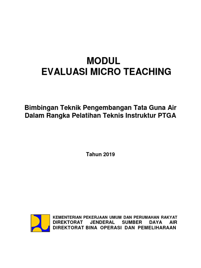 0c127 Evaluasi Micro Teaching | PDF | Karier & Perkembangan