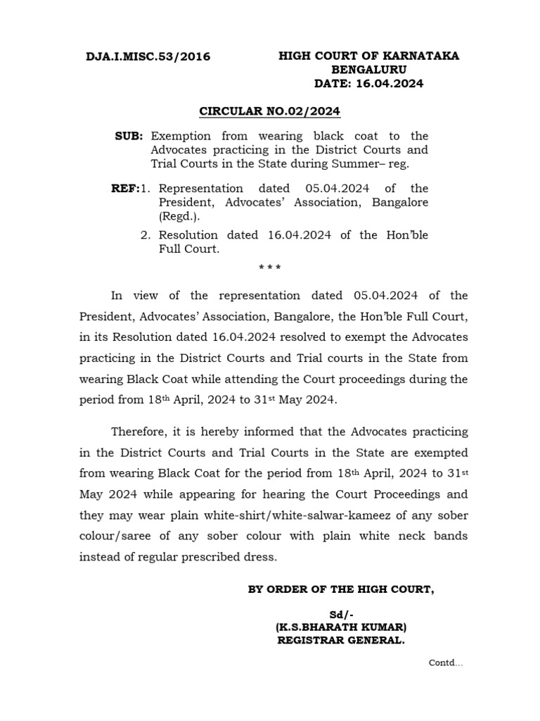 circular_02_2024 | PDF | Advocate | Courts