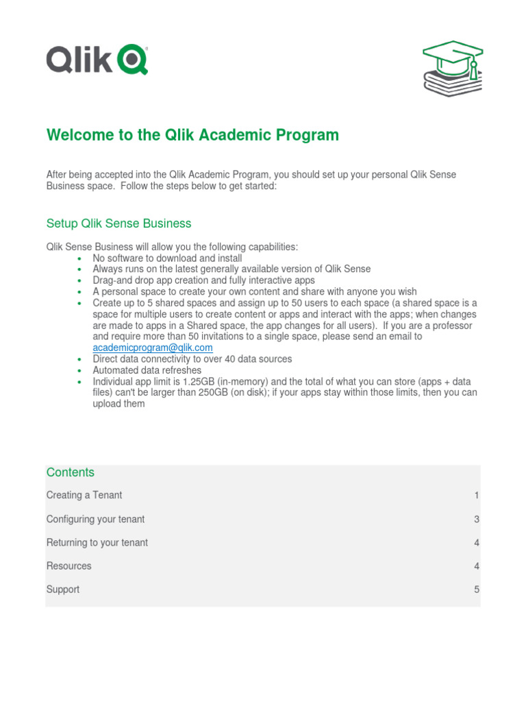 Academic Program Setup Qlik Sense Business | PDF | Mobile App | Login