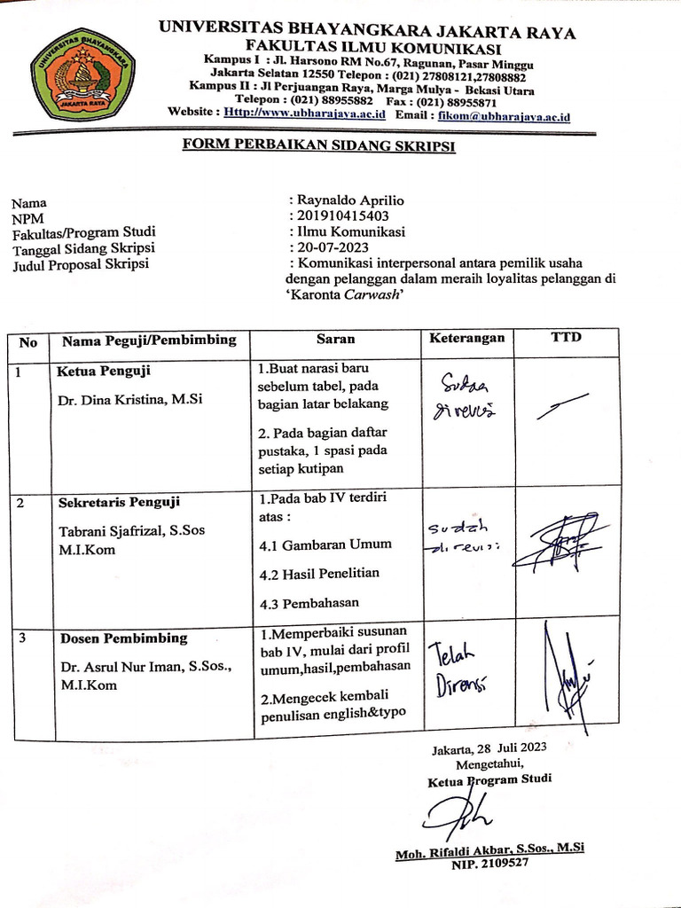 22-201910415403-Form Perbaikan | PDF