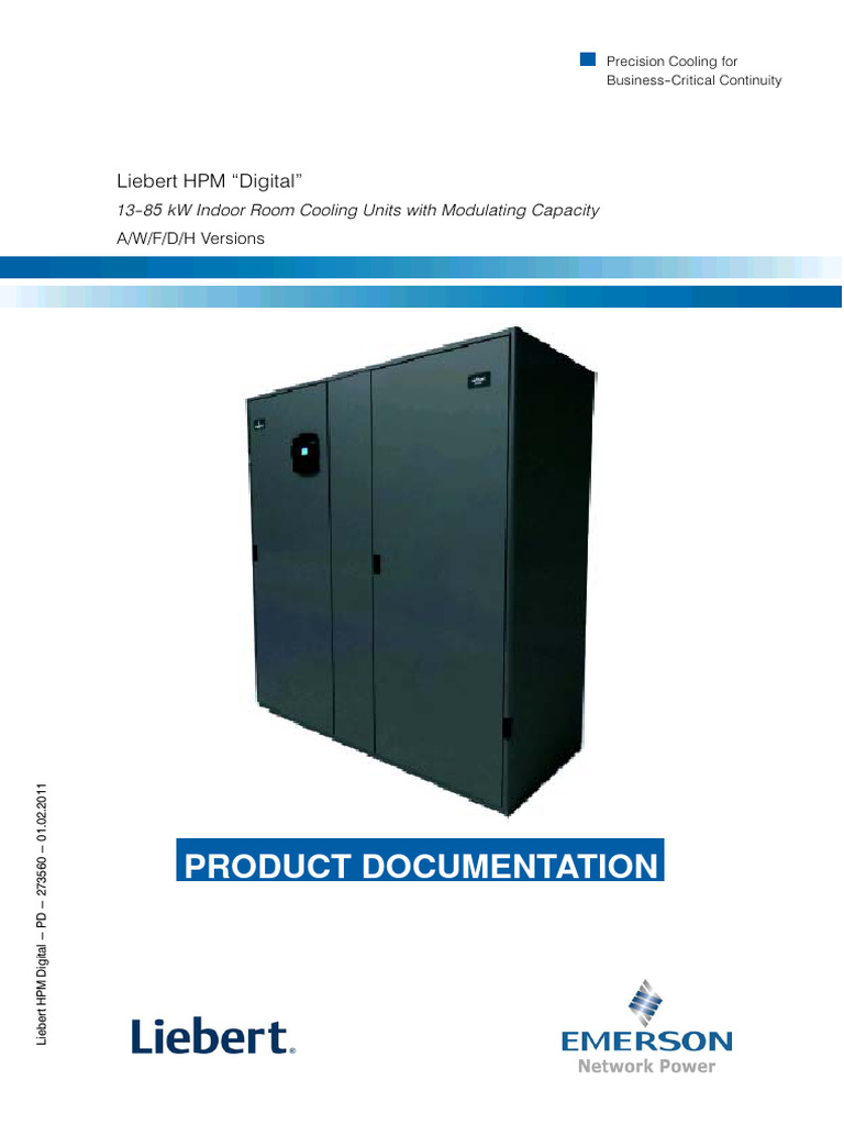 Liebert HPM Digital Technical Manual Eng | PDF | Heat Exchanger | Air ...