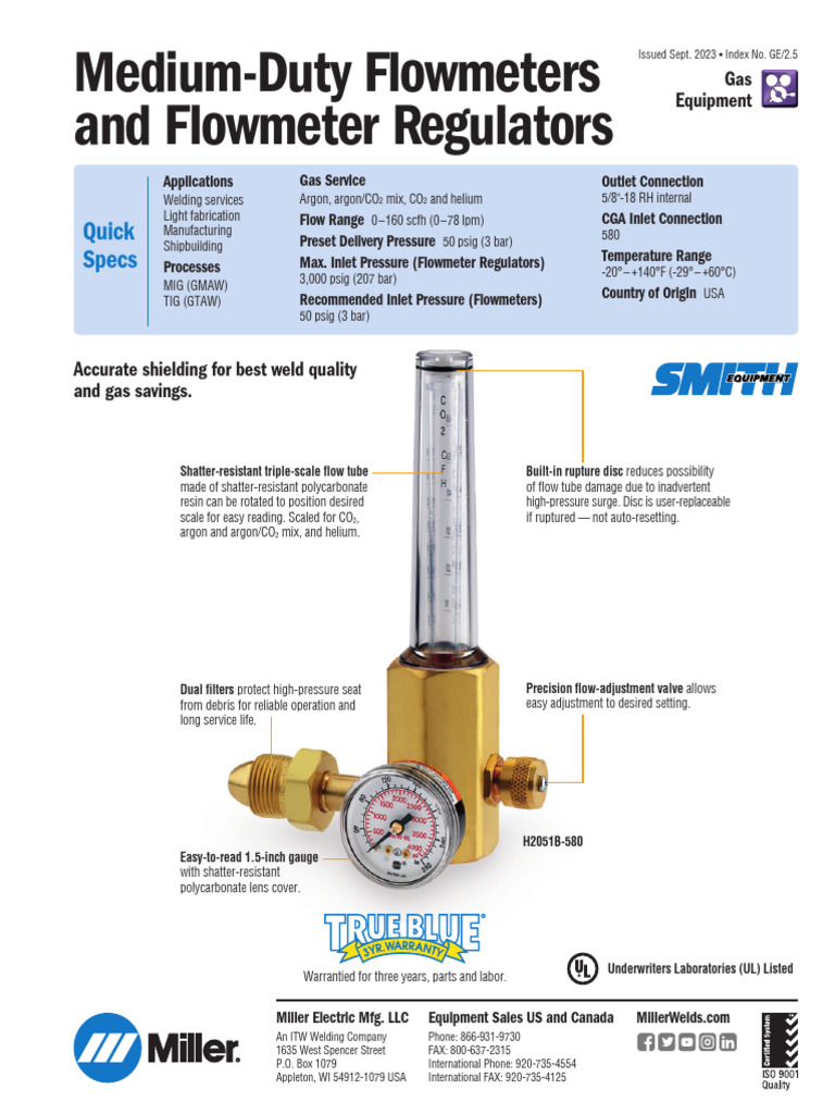 Medium-Duty Welding Flowmeters | PDF | Flow Measurement | Mechanical Engineering