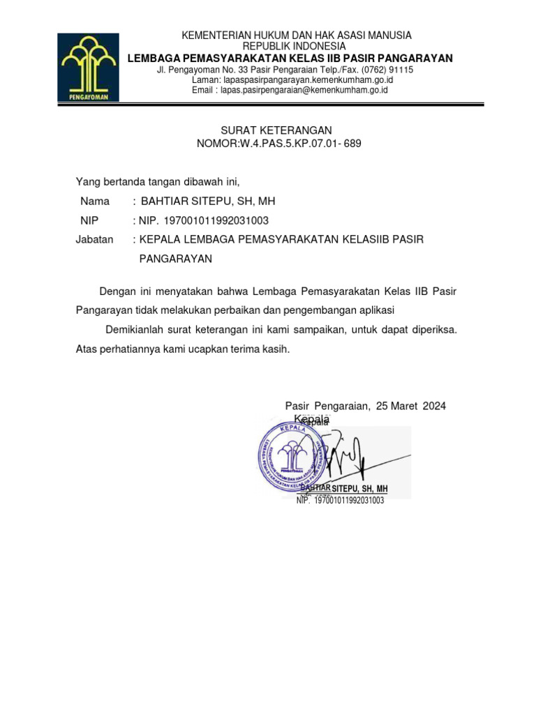 Surat Usulan Terkait Perbaikan Atau Pengembangan Aplikasi | PDF