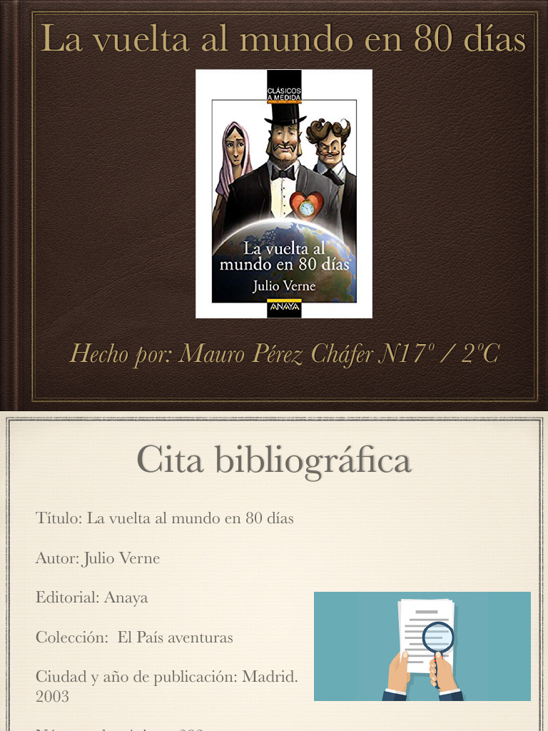 Presentación 77 | PDF | Al rededor del mundo en ochenta días | Julio Verne