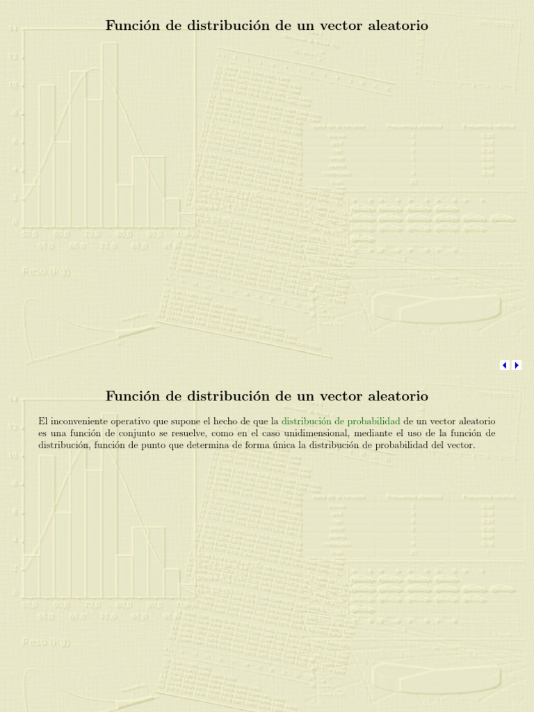 Distribución de Vectores Aleatorios | PDF | Teoría de probabilidad ...