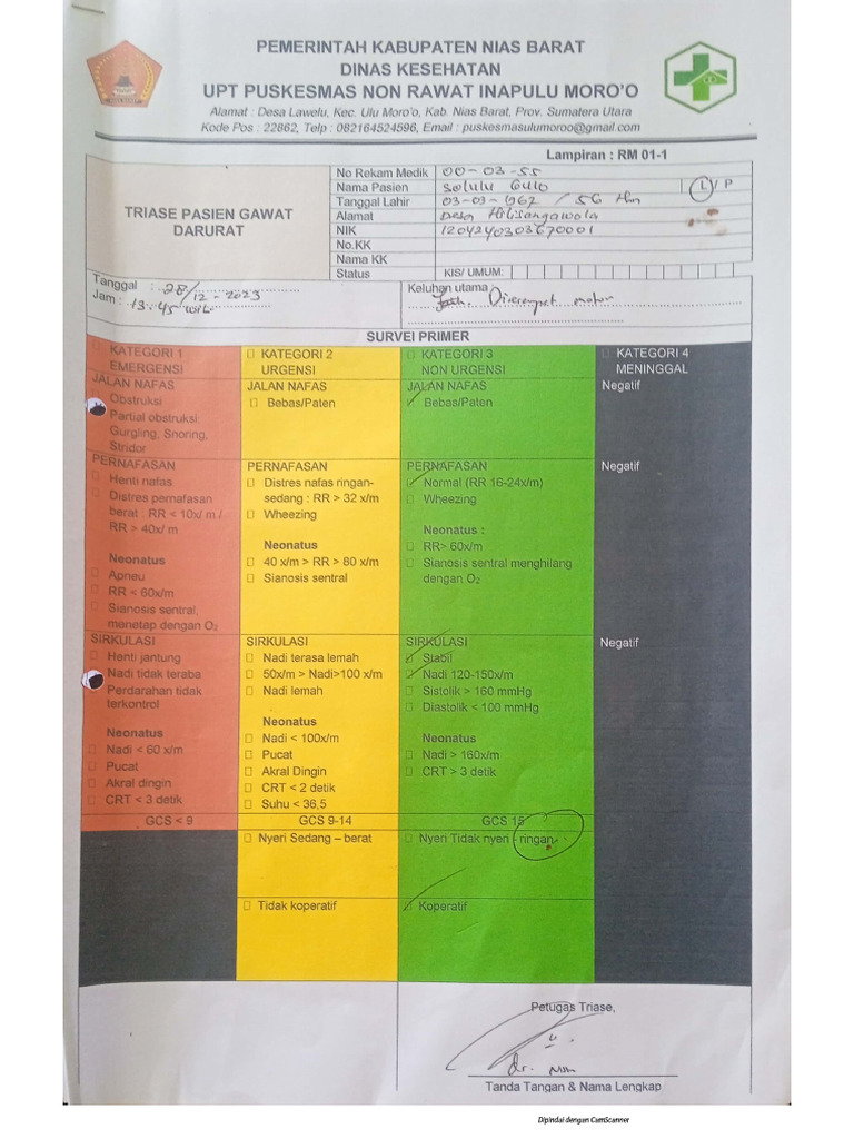 Askep RTGD DGN V. Laceratum | PDF