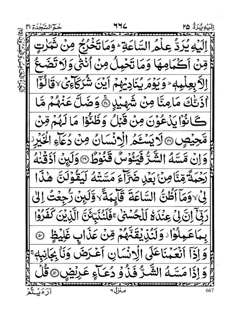 Holy Quran para 25 | PDF