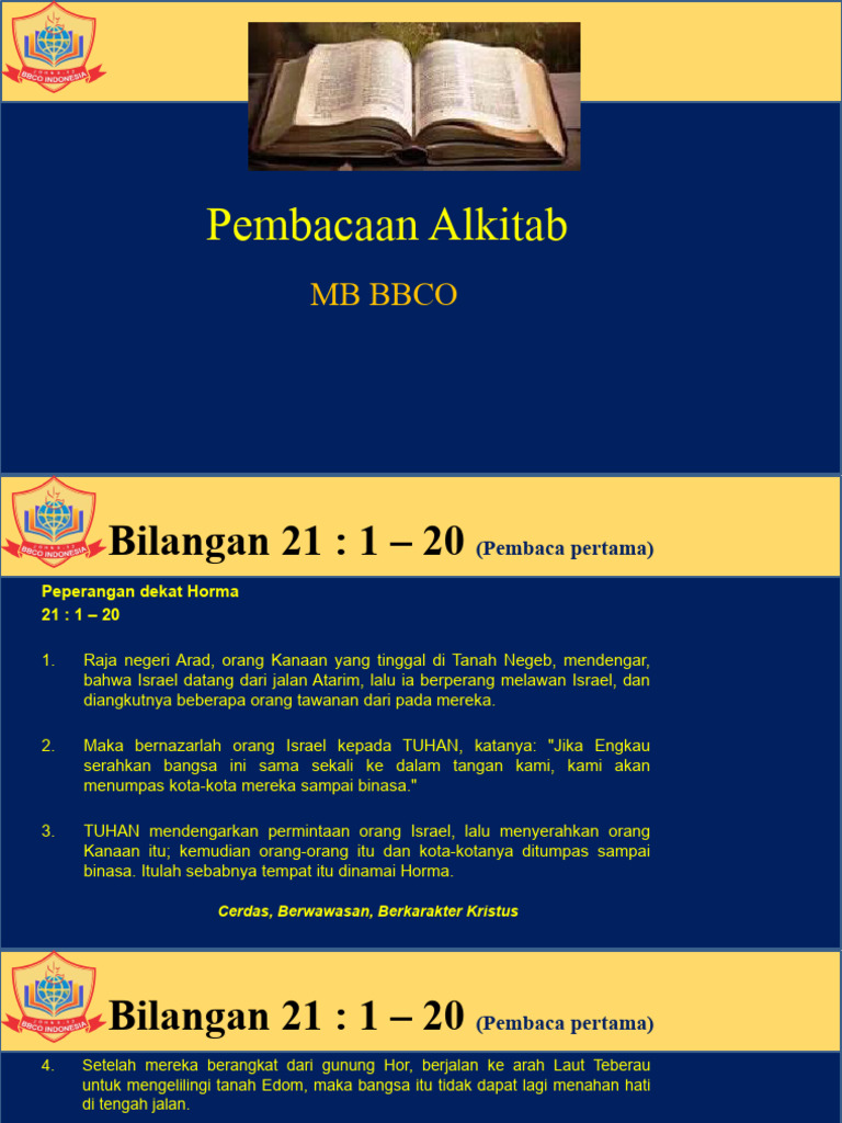 Pembacaan Alkitab 20240509 | PDF