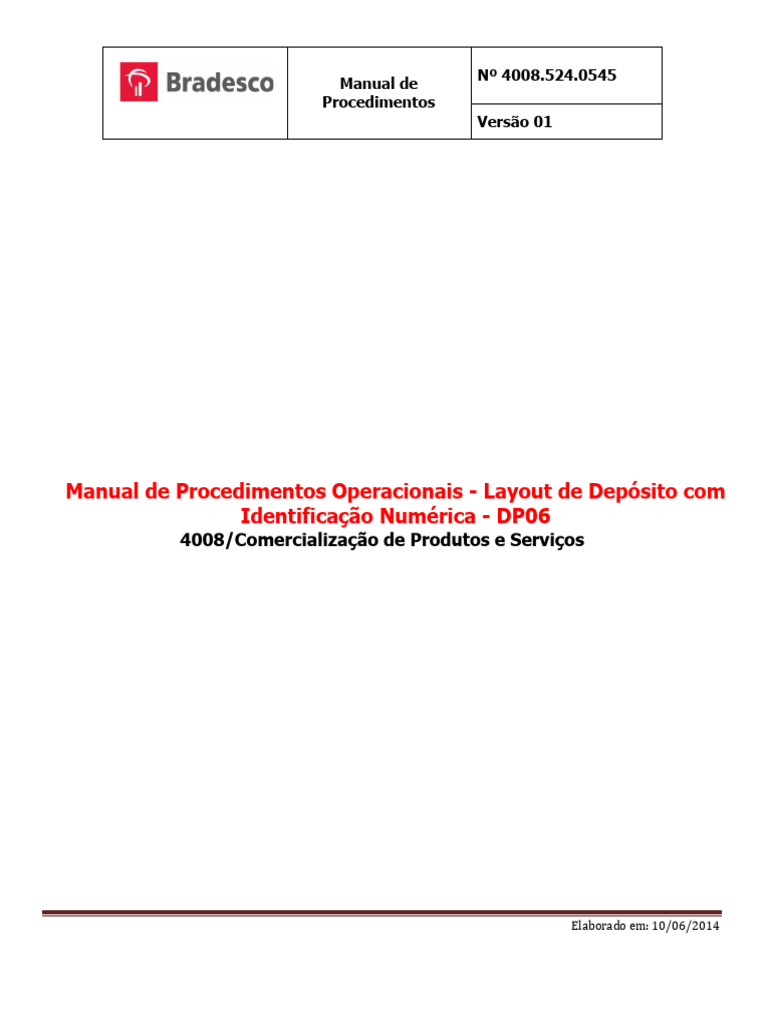 4008-524-0545-01 Layout de Deposito Com Identificacao Numerica DP06 | PDF | Cheque (banco ...