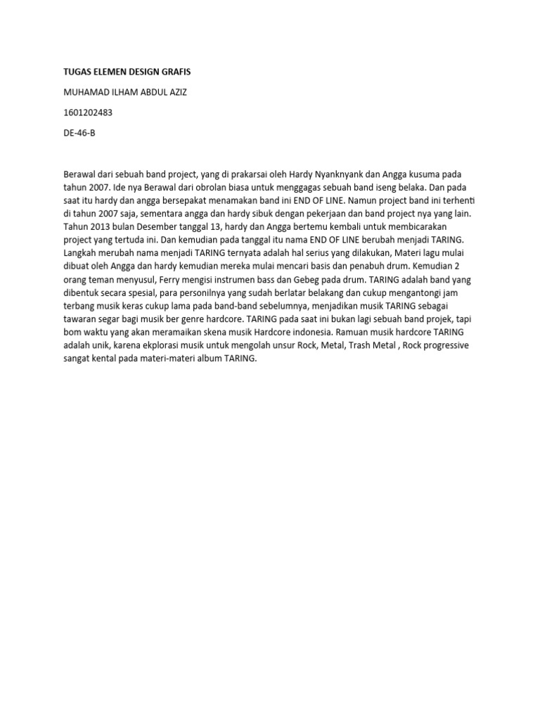 Tugas Elemen Design Grafis | PDF