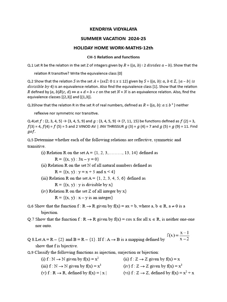 Summer HW 12 Maths | PDF | Geometry | Mathematical Logic