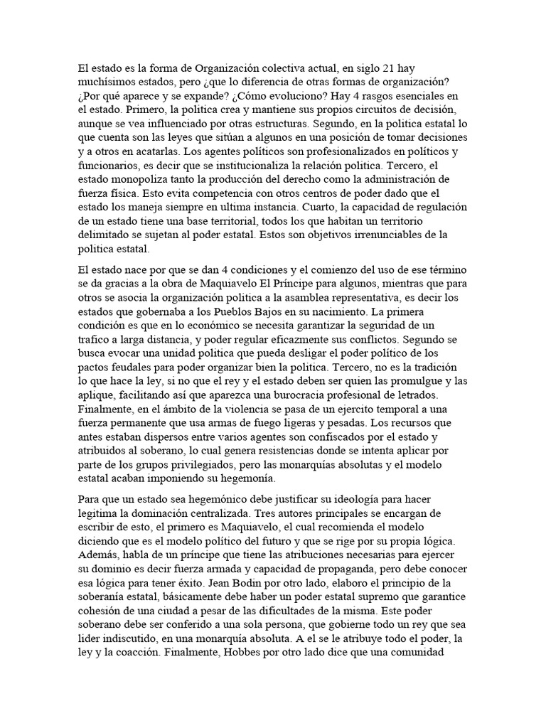 Resumen Capitulo 6 Valles | PDF | Estado (política) | Liberalismo