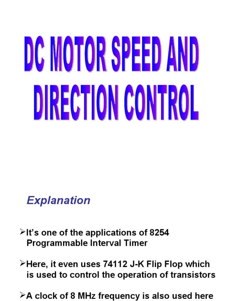 DC Motor Speed Control | PDF | Logic Gate | Power Inverter