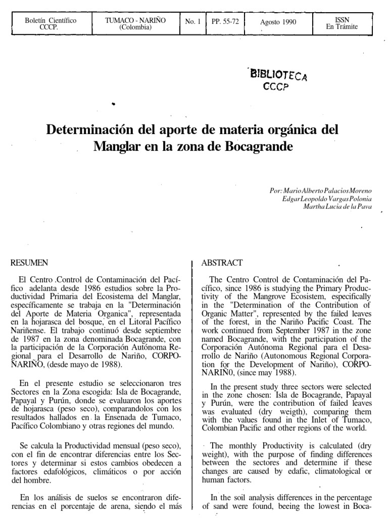 297-Texto del artículo-721-1-10-20180828 | Descargar gratis PDF | Marea | Mangle