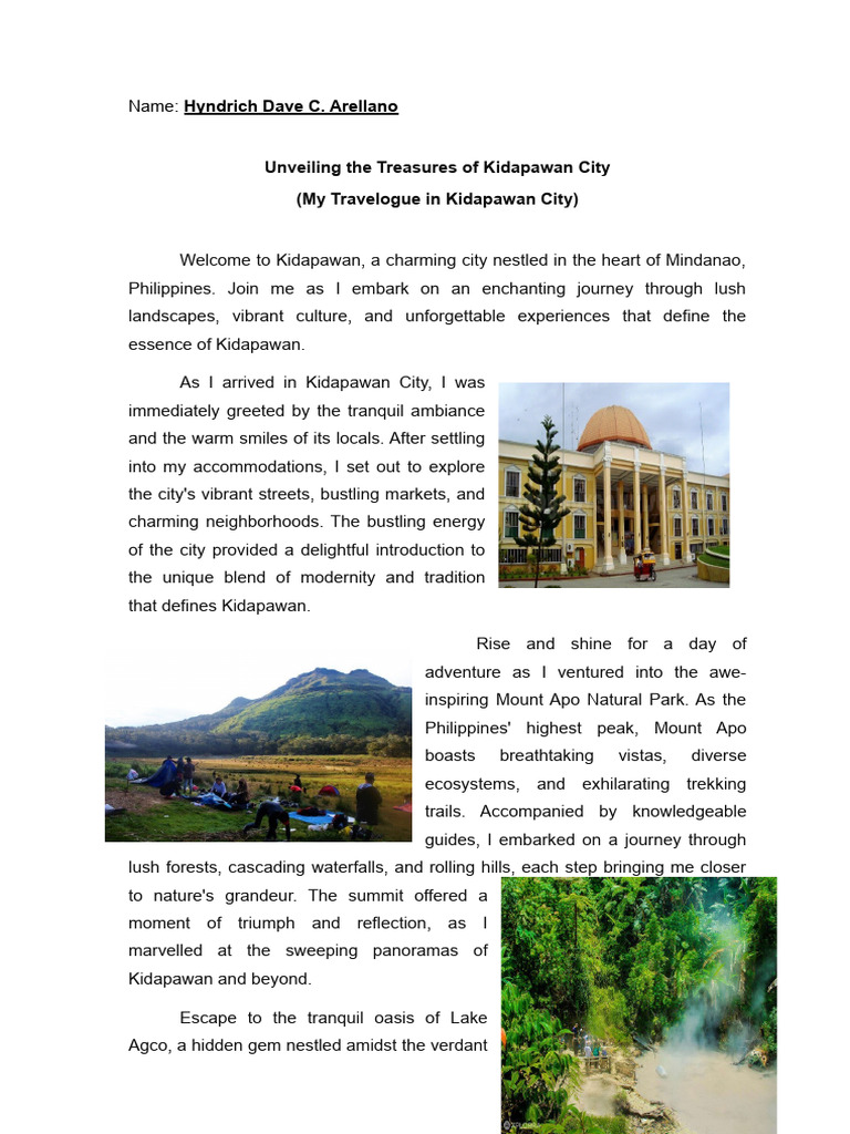 Travelogue | PDF | Foods | Cuisine