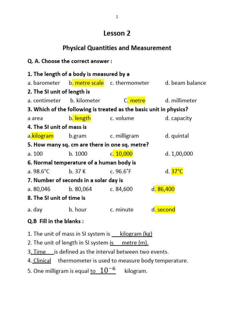 Understanding Physical Quantities and Units | PDF | Measurement | Kilogram