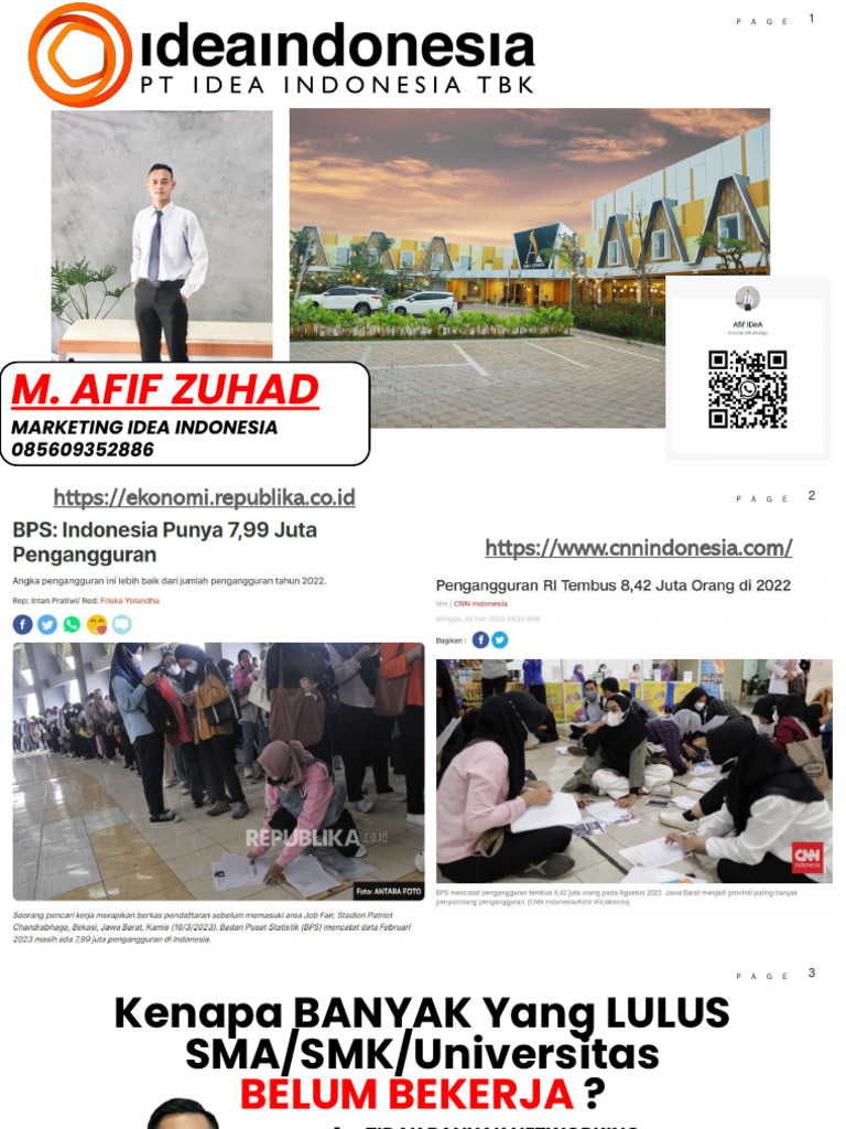 Presentasi Program PT Idea Indonesia TBK | PDF