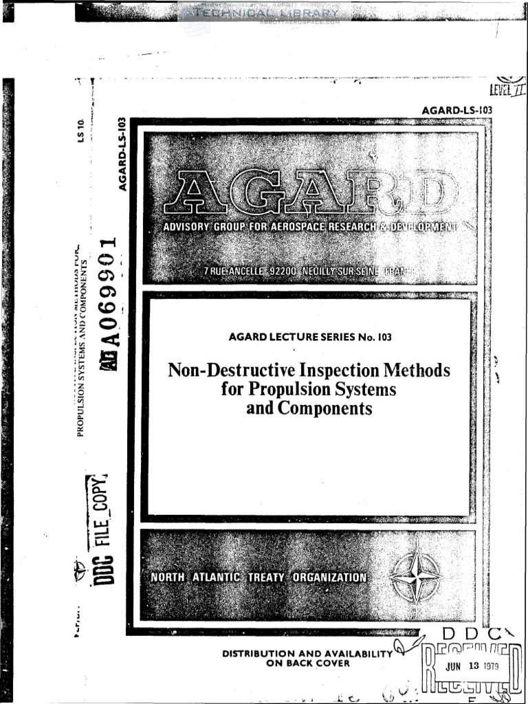 AGARD-LS-103 Non Destructive Inspection Methods For Propulsion Systems ...