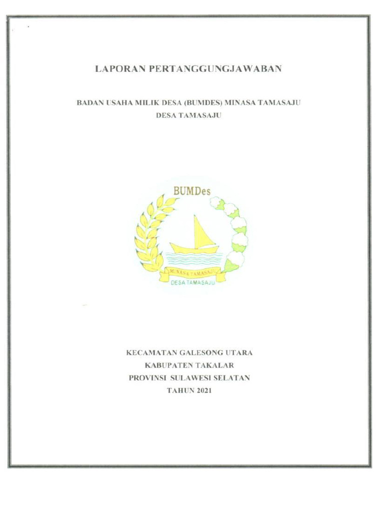 LPJ Bumdes 2021 | PDF