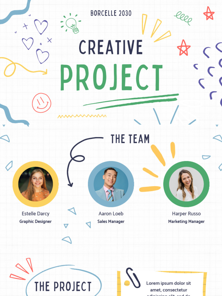 Colorful Doodle Creative Project Presentation | PDF