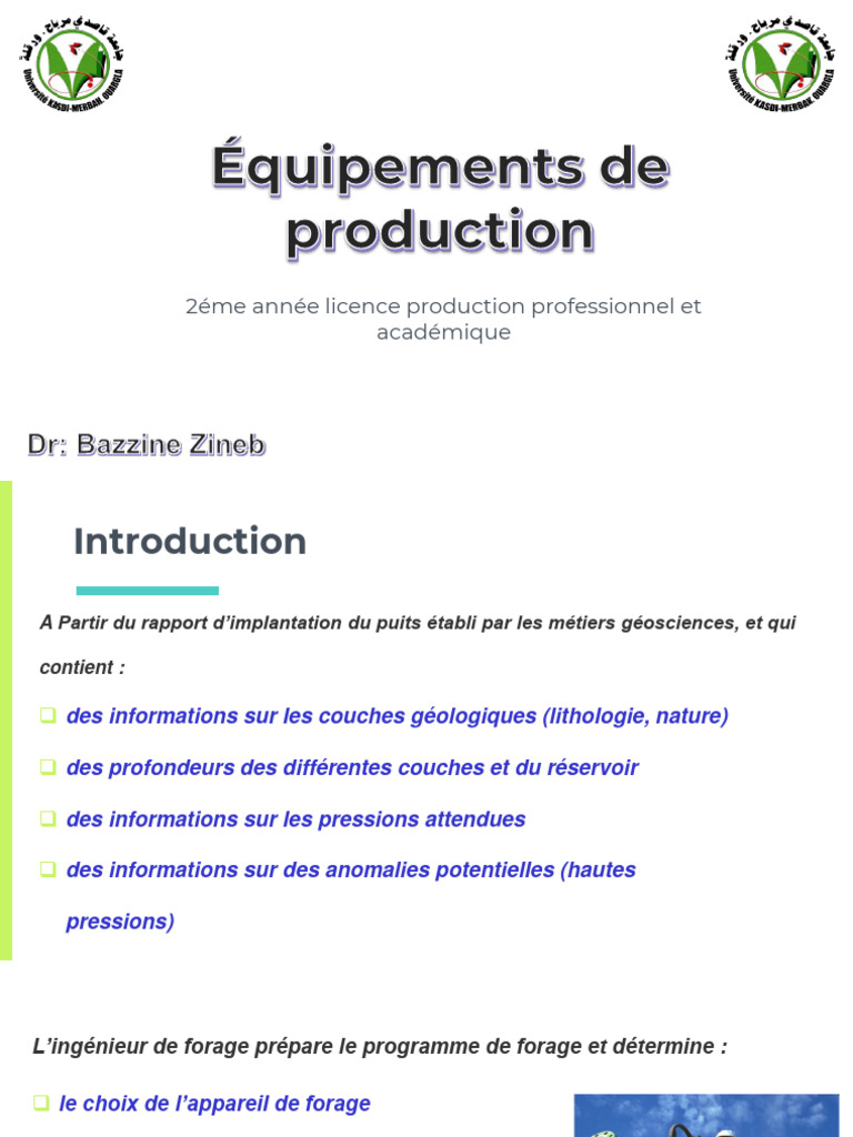 CHAPITRE 1+2 Introduction À La Complétion | PDF | Forage