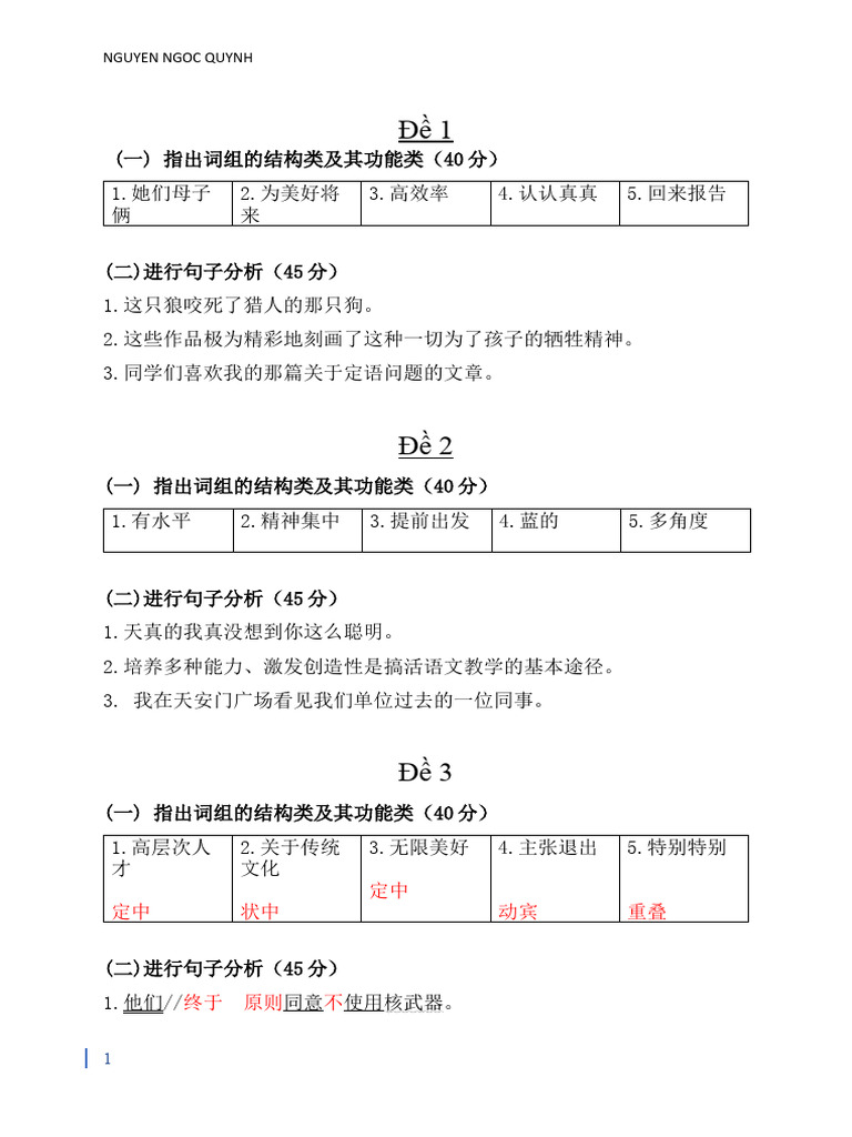 cú pháp đề thi K20 | PDF