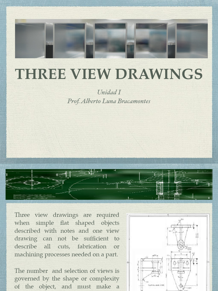 Understanding Three View Drawings | PDF | Length | Shape