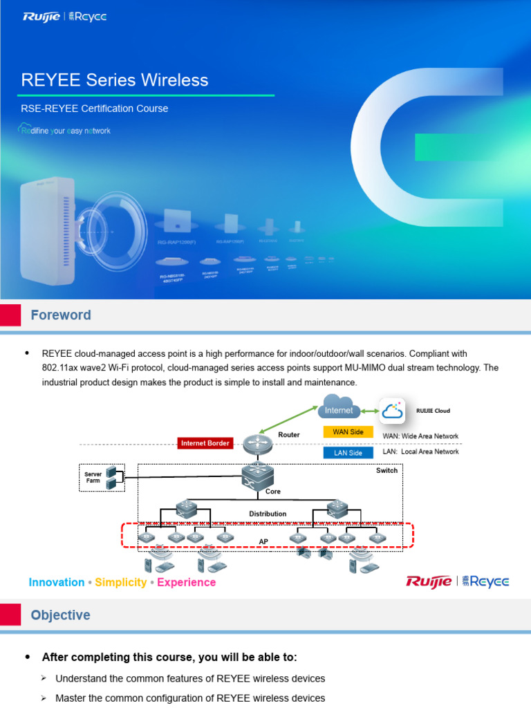 REYEE Wireless Certification Guide | PDF | Wi Fi | Wireless Lan
