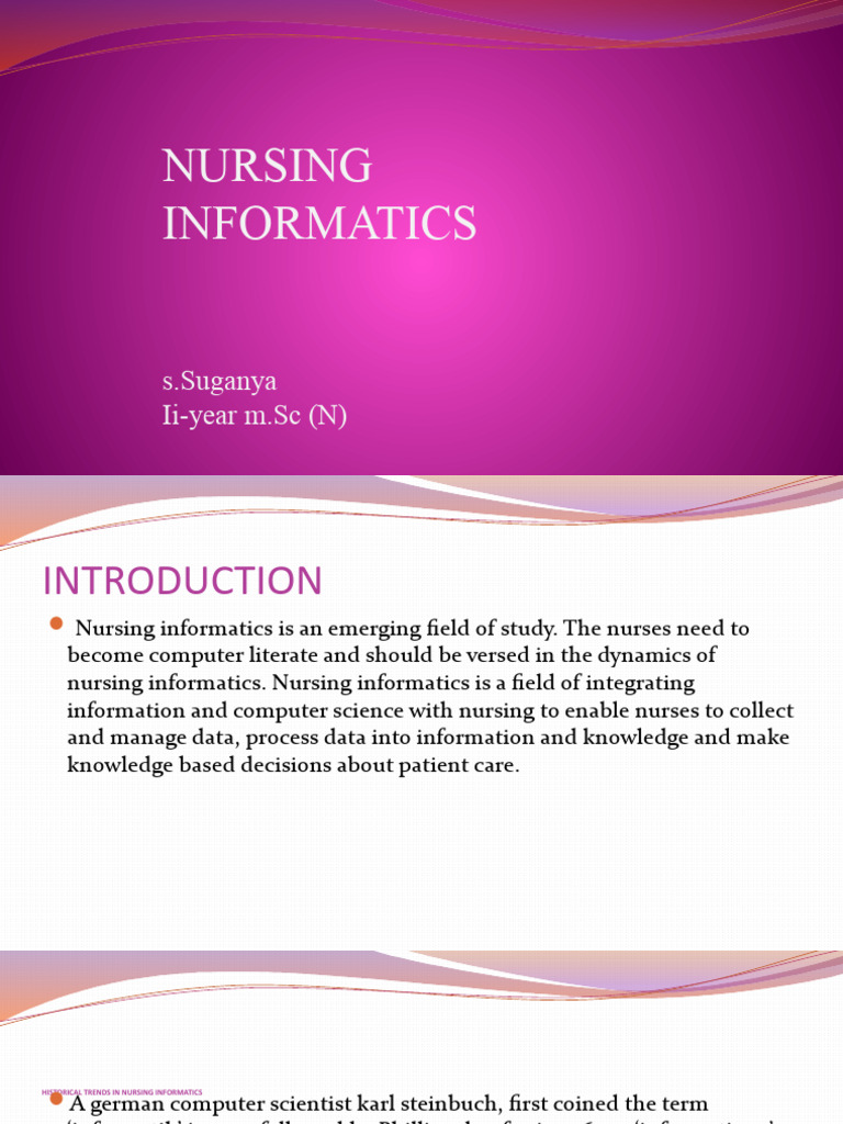 Nursing Informatics | PDF | Health Informatics | Nursing