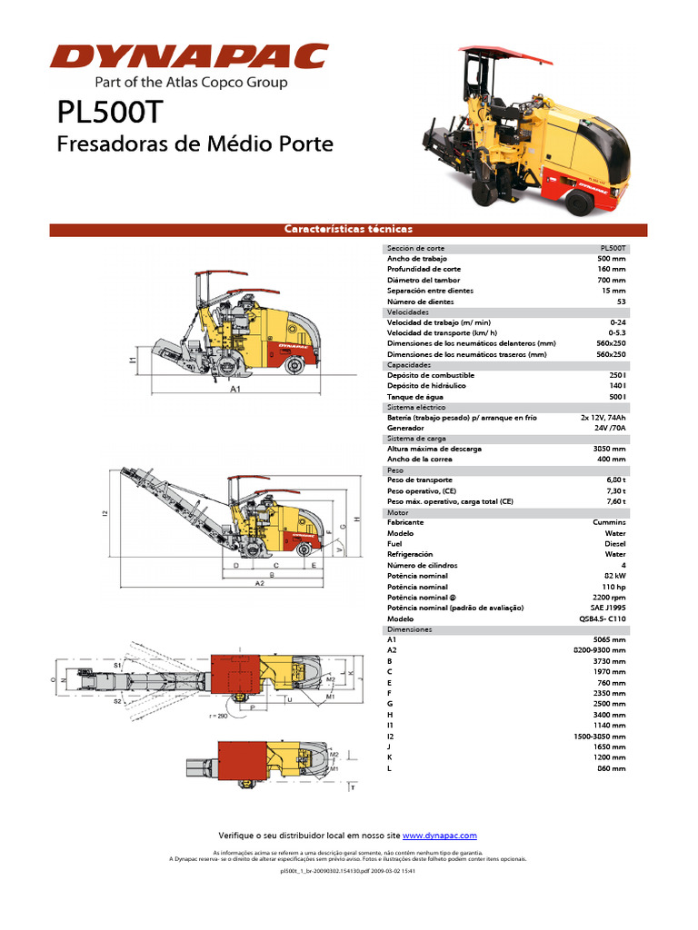 Dynapac PL500T | PDF