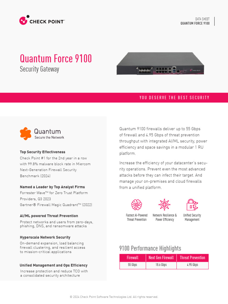 Quantum Force 9100 | Download Free PDF | Firewall (Computing ...