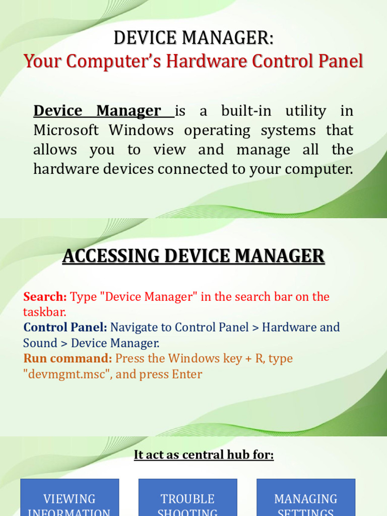6 Device Manager | Download Free PDF | Computer File | File System
