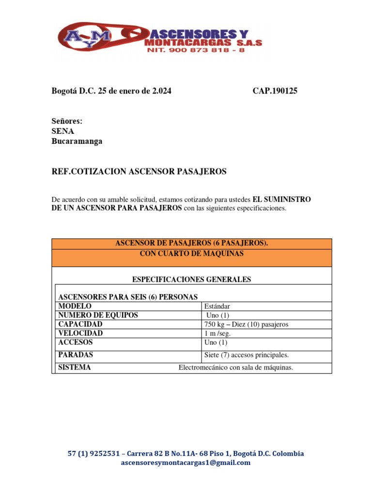 Cot. Asc - Pas.10 y Par.7 Con Cuarto Maquinas-2 | PDF | Ascensor
