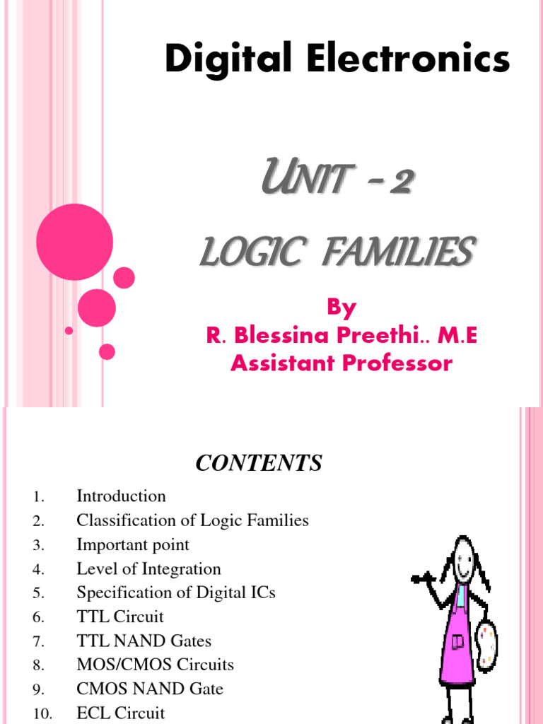 Digital Electronics: NIT Logic Families | PDF | Logic Gate | Integrated ...